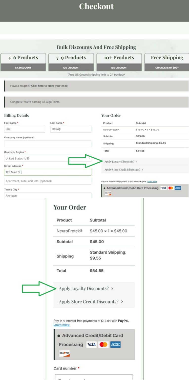 Loyalty Rewards Program - Algonot